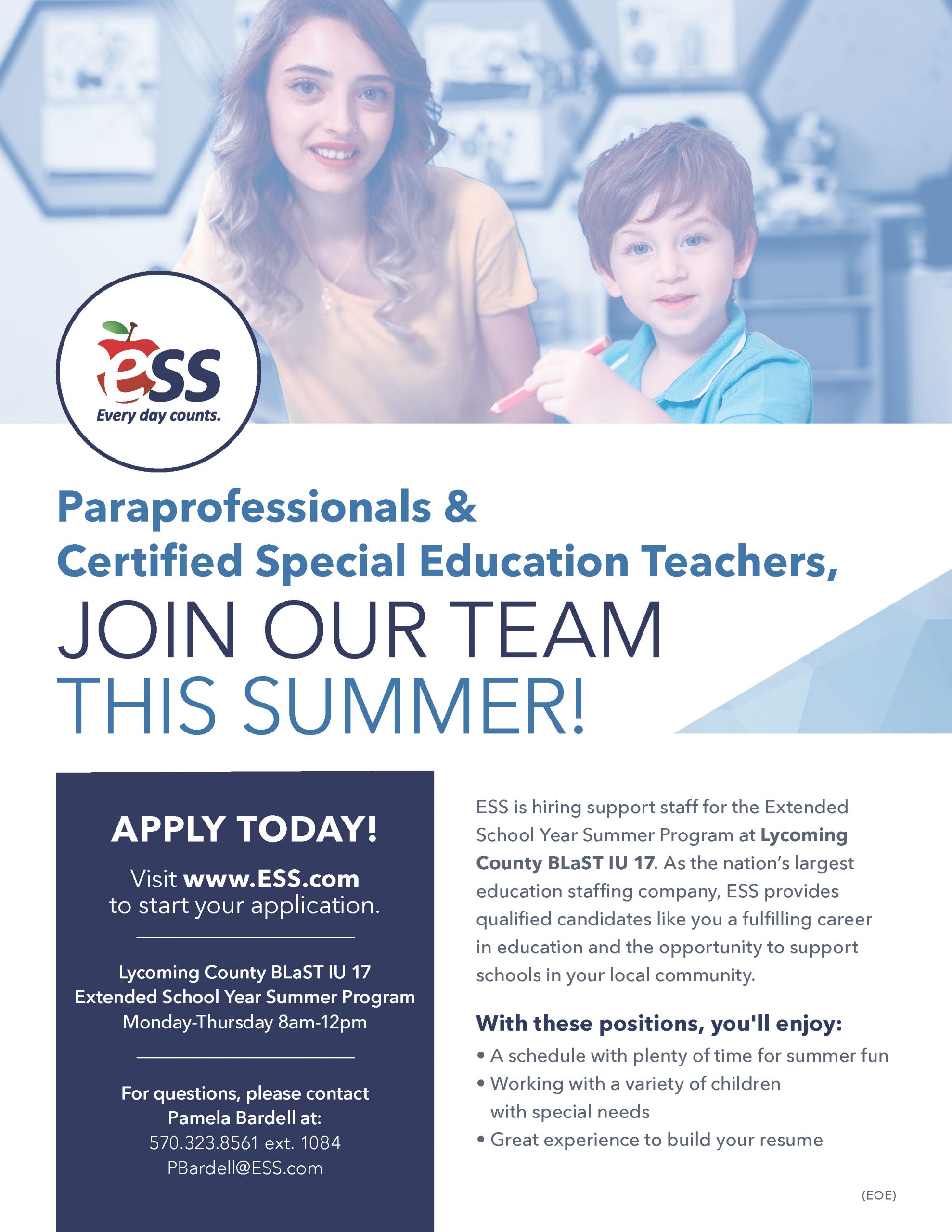 Extended School Year - BLaST Intermediate Unit 17